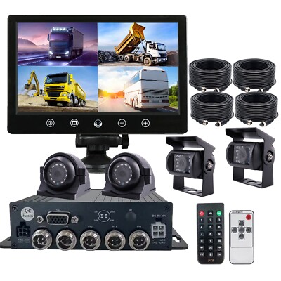 1080P 4CH 360 Car Truck Vehicle MDVR Rear View CCTV Security Camera 9 ...