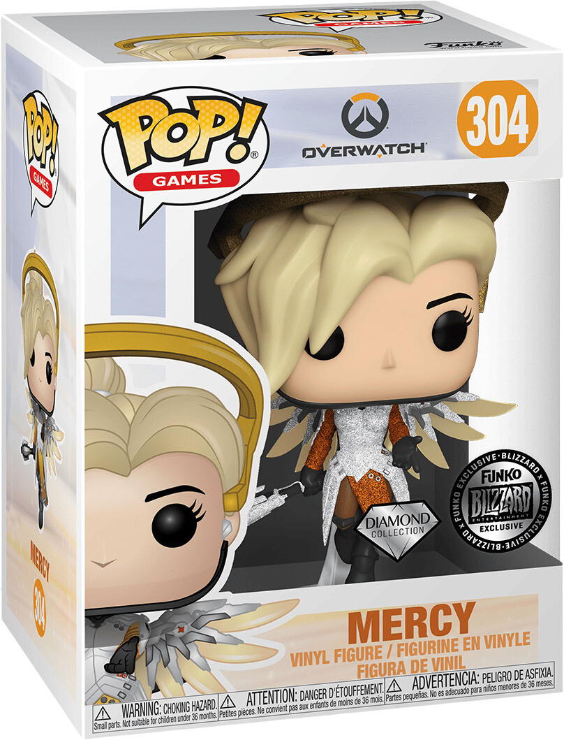 Funko Pop! Vinyl: Overwatch - Mercy (Diamond Glitter) - Fanatics (FAN ...