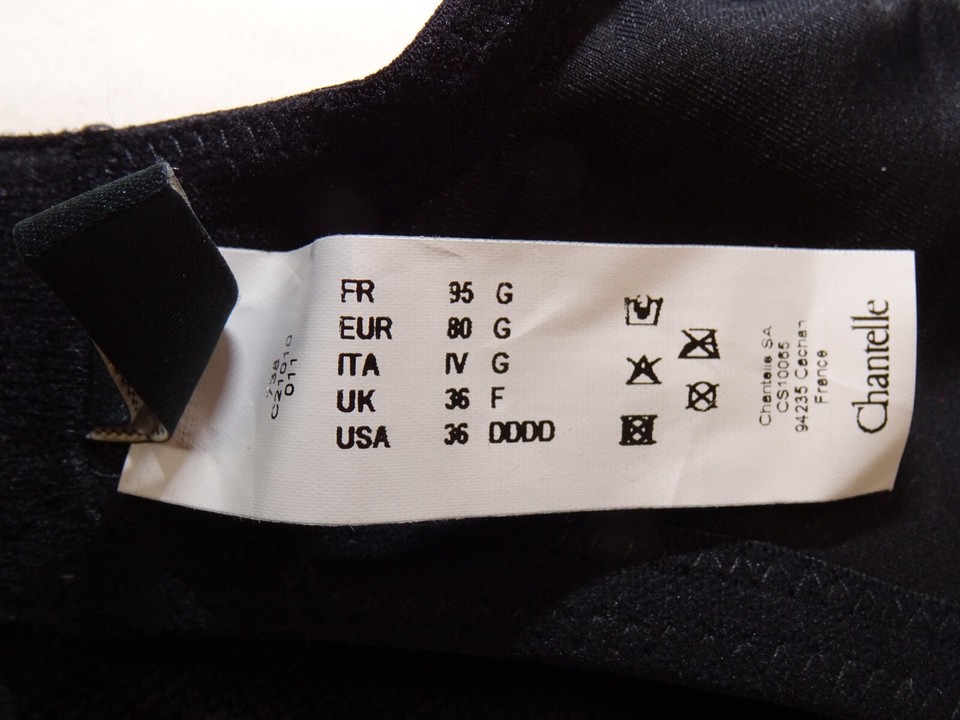 Chantelle 2101 Amazone Full Coverage Unlined Underwire Bra US Size 36 DDDD | eBay