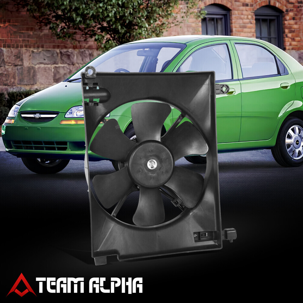 Fits 2004 Chevy Aveo 1.6L with A/C Radiator Cooling Fan Assembly ...