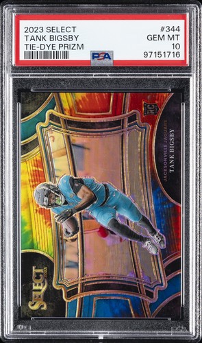 2023 PANINI SELECT TIE-DYE PRIZM #344 TANK BIGSBY ROOKIE RC 21/25 PSA ...