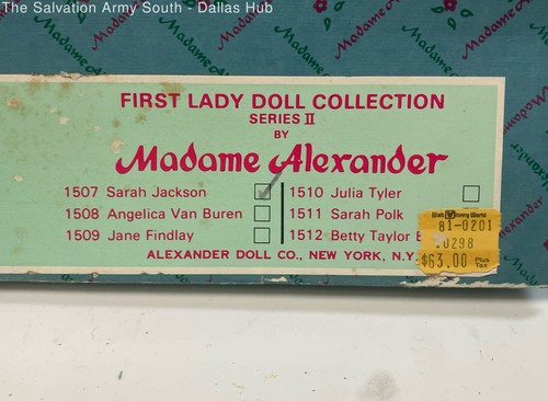 Lot of 2 Madame Alexander First Ladies Dolls - Tyler - Bliss | eBay