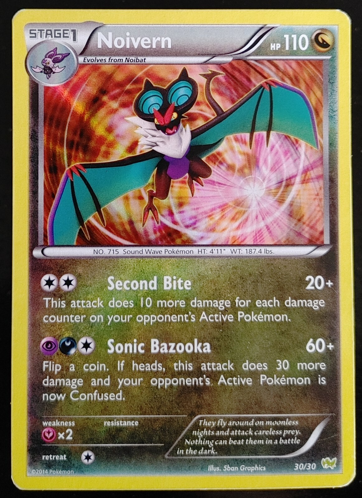 Noivern - 30/30 - Noivern Trainer Kit Holo - XY Trainer Kit: Sylveon ...