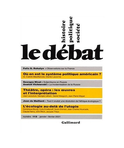 Le Débat 9782070760862 | eBay