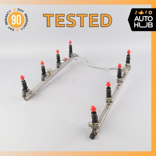 07-12 Mercedes R230 SL550 M273 Fuel Injection Rail With Fuel Injectors ...