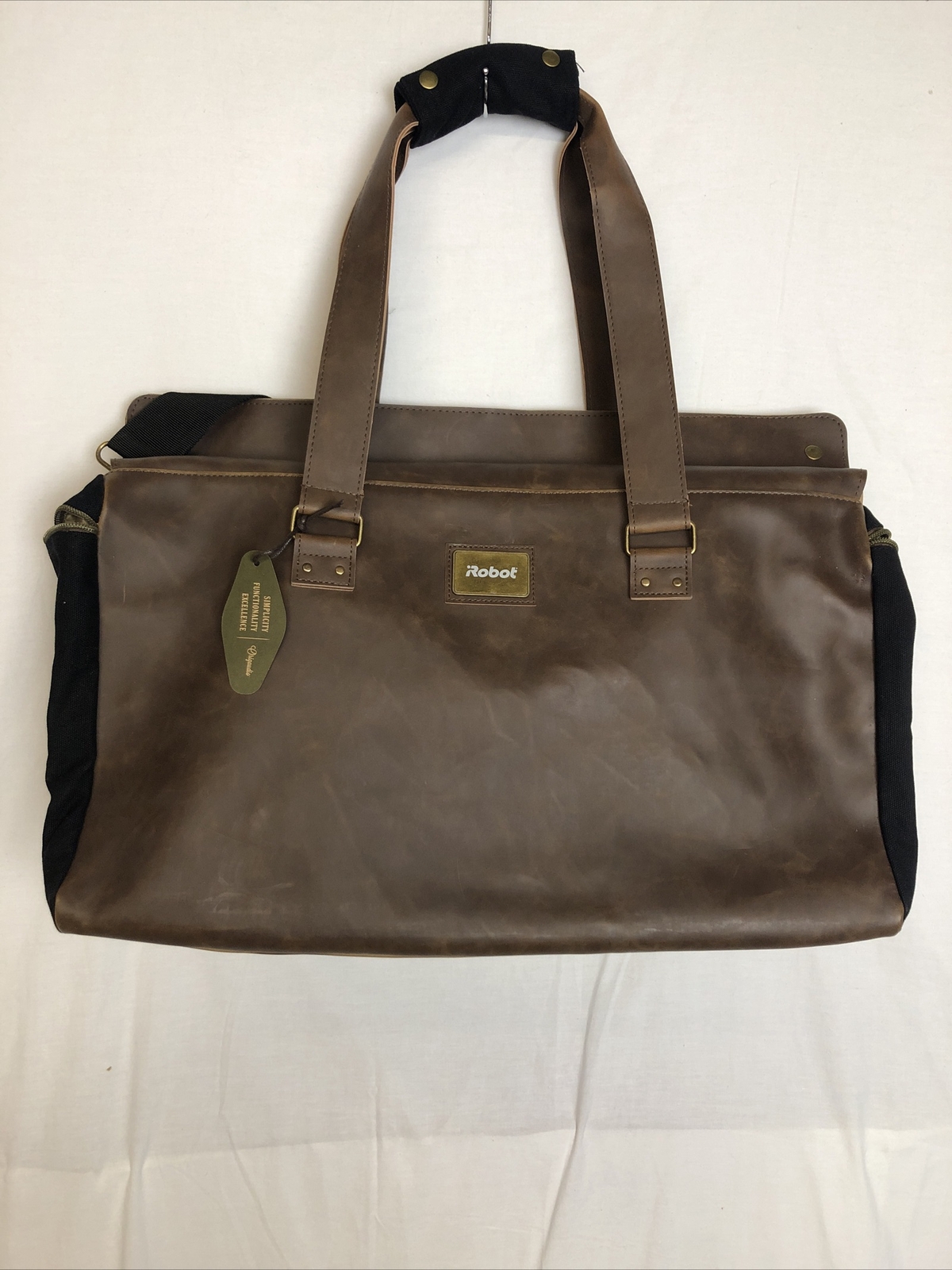 Origaudio Finley Mill iRobot Brown Faux Leather Laptop Bag 20" x 11" | eBay