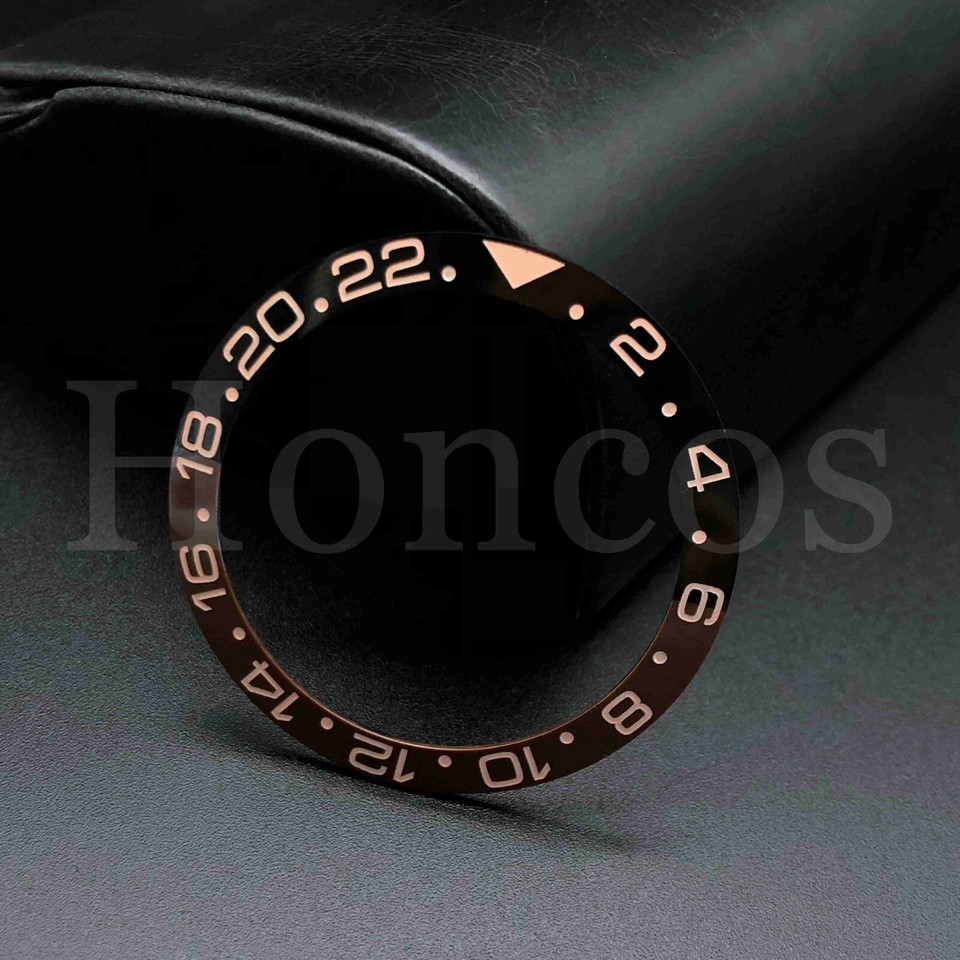 38MM Ceramic Bezel Insert Ring GMT Planet Ocean Diver Vintage fits for ...