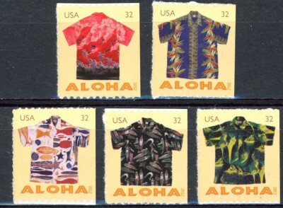 ALOHA SHIRTS Complete Set of 5 Booklet Stamps MNH Scott 4682 to 4686 | eBay