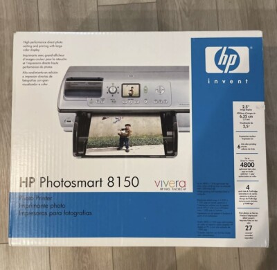 HP Photosmart 8150 Digital Photo Inkjet Printer W/Ink NEW NIB | eBay