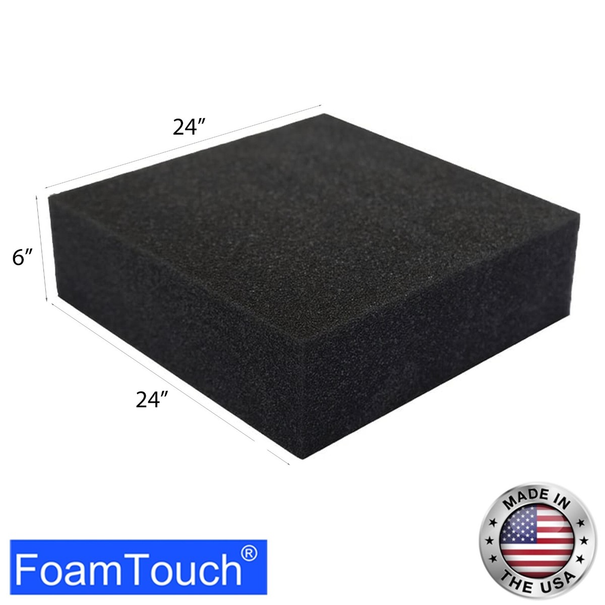 High Density Foam FOAMYFOAM High Density 1 Inch Thick, 24 Inch Wide, 84 ...