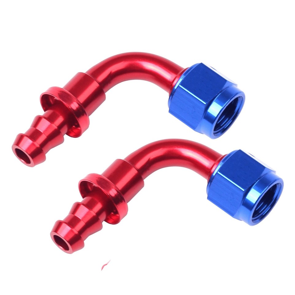 20FT 12AN/10AN/8AN/6AN/4AN Push Lock End Fitting Braided Oil Fuel Hose ...
