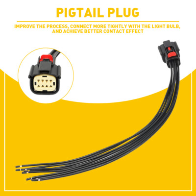 Xenon LED HID Headlight Connector Pigtail Plug FOR 2016-2018 Chevrolet ...