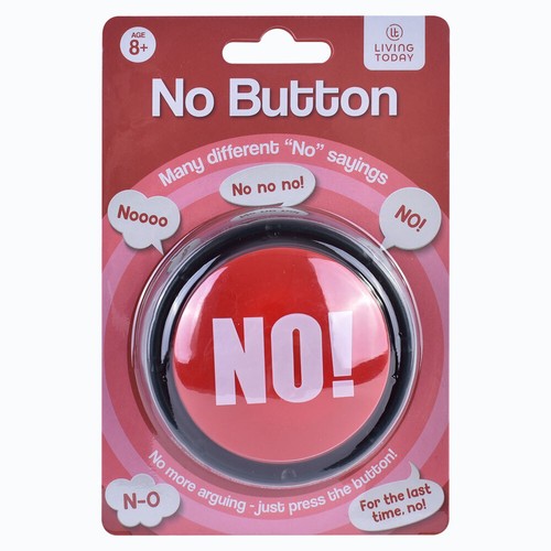Living Today No! Sound Effect Novelty Joke Talking Response Button Toy ...