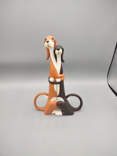 Vtg 2004 Enesco Hot Dogs Huggy Figure Toni Goffe A3403 hug friends love ...