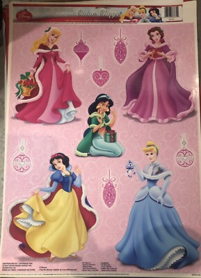 Disney Princesses Christmas Window Clings! | eBay