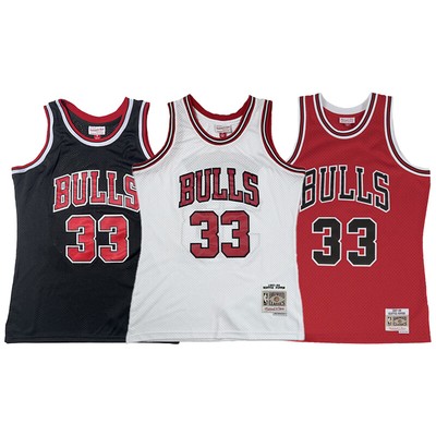 Chicago Bulls #33 SportShirt Retro Genäht S-2XL | eBay