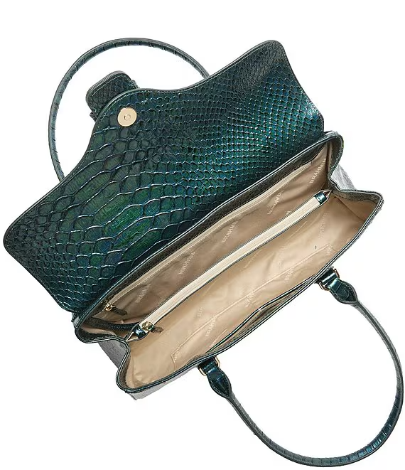 Brahmin Kalopsia Collection Dayan Evergreen Satchel Bag Newest | eBay