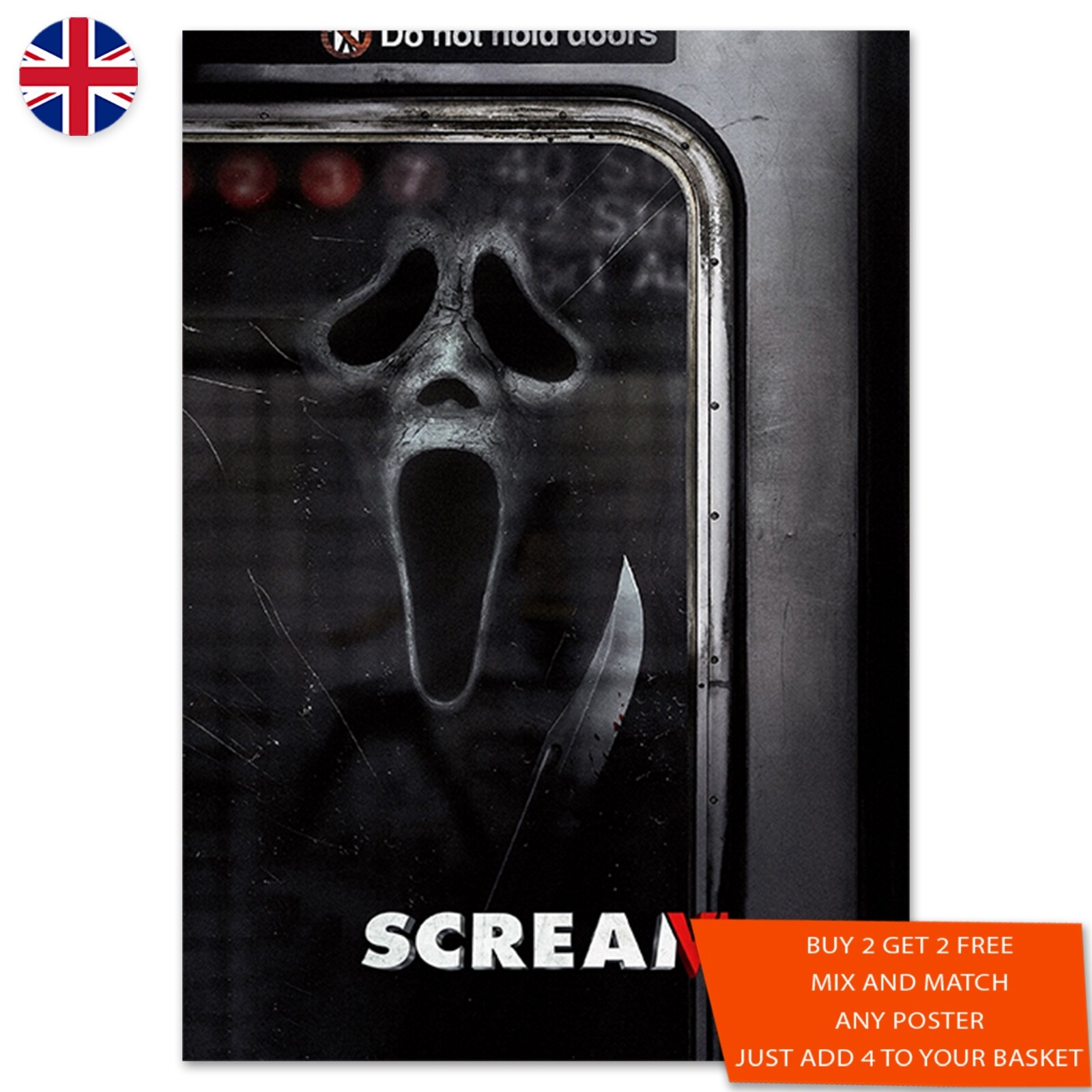Scream 3 Movie Poster A5 A4 A3 A2 A1 Maxi Wall Art Print -2207 | eBay