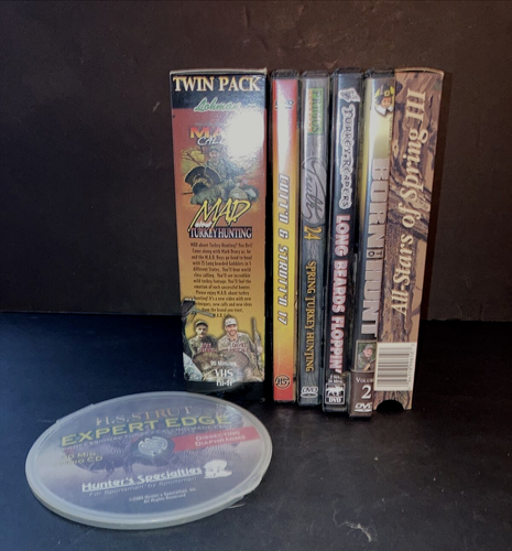 8 VHS DVD Turkey Hunting Realtree Born to Hunt The Truth HS Strut Mad ...