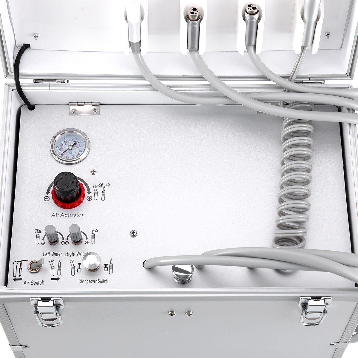 Dental Portable Mobile Delivery Unit Air Compressor Suction+Handpiece ...