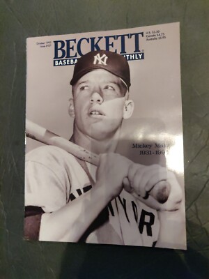 1995 Beckett Tribute Price Guide Magazine ~ MICKEY MANTLE ~ Minty ...
