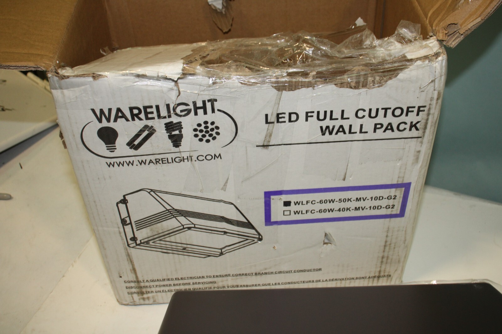 Warelight LED Full Cutoff Wall Pack WLFC-60W-50K-MV-10D-G2 Light | eBay