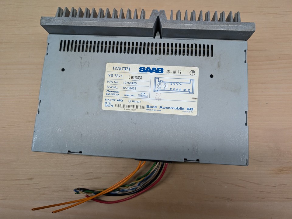 2003-2007 Saab 9-3 Audio Amplifier Stereo Amp trunk OEM Pioneer YS7371 ...