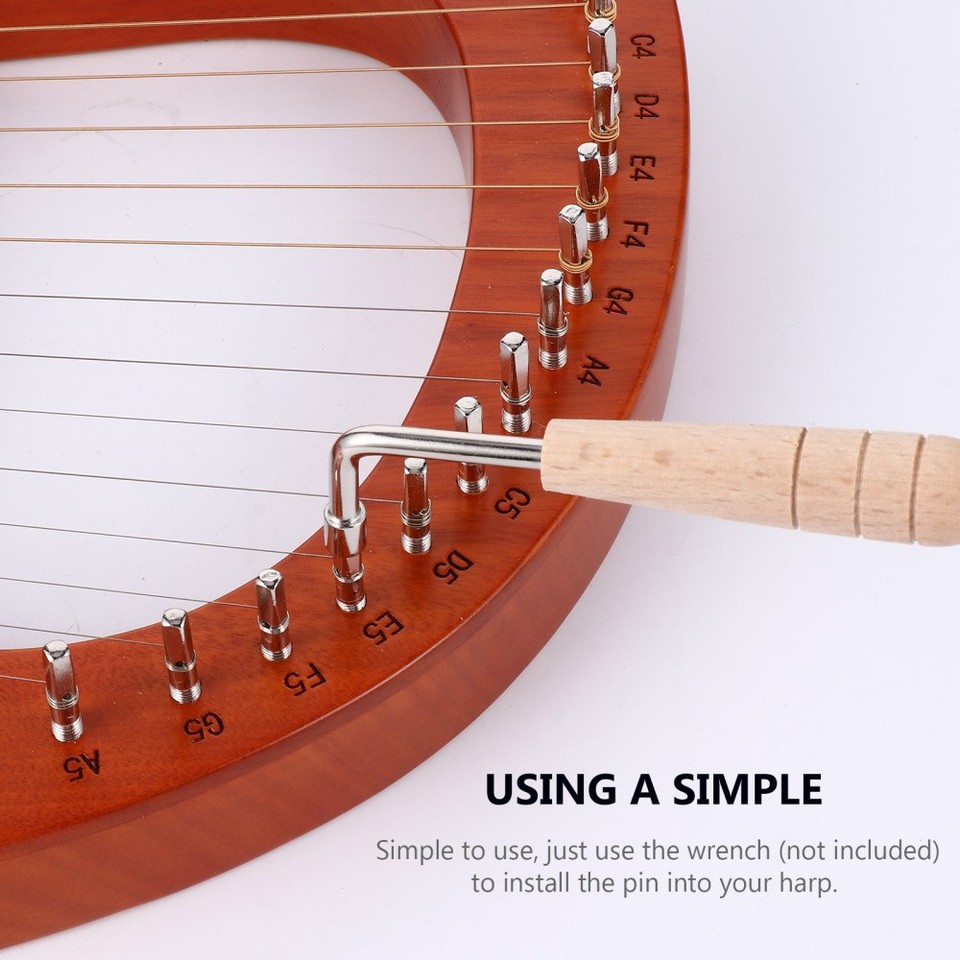 7 PCS String Peg Musical Instruments Metal Pin Stringed Parts Harp ...