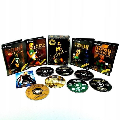 TOMB RAIDER 1-4 1 2 3 4 COLLECTOR'S EDITION PC BOX VERY RARE EDITION PL ...