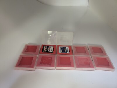 10 Padded RED Protective Cartridge Game Cases for Nintendo DS & 3DS ...