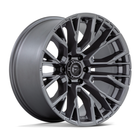FUEL D848 Rebar 6 Rim 17X9 6X139.7 Offset -12 Matte Gunmetal (Quantity ...