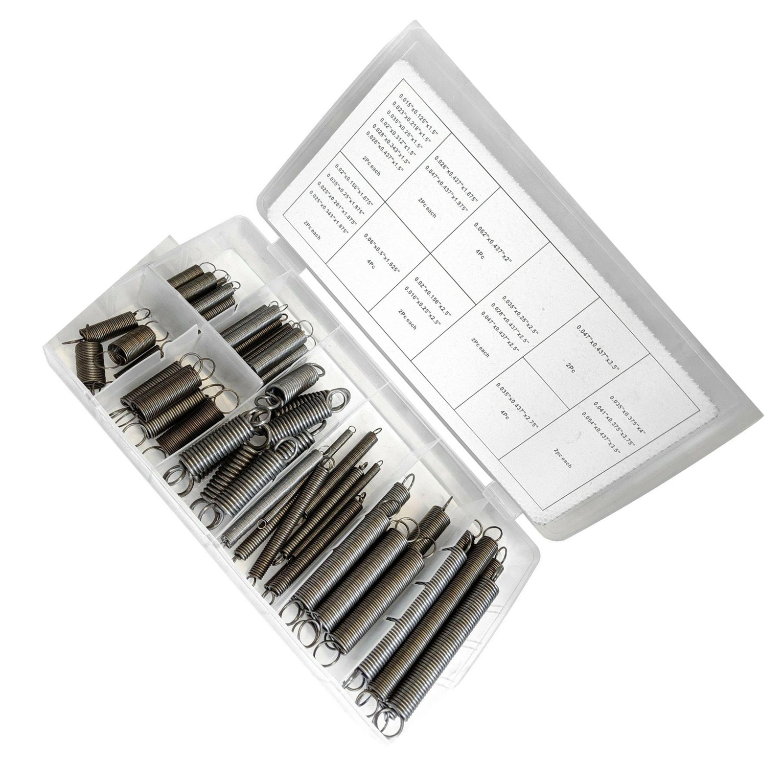 54 Pcs Spring Assortment Set Extention Tension Expansion Compressed ...