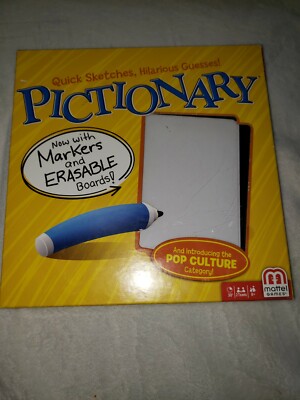 Pictionary Board Game Erasable Boards COMPLETE Fast Shipping ...