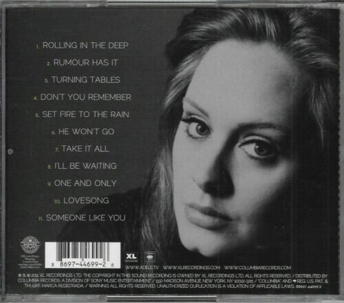 Adele: 21 (CD, Feb-2011, XL) 634904352028| eBay