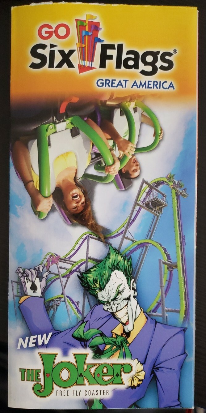 2017 Six Flags Great America Amusement Park Map Brochure Guide Pamphlet ...