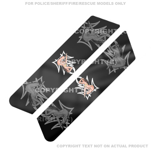 Saddlebag Decal Set For 08-13 Harley Police - PIN UP GIRL PINSTRIPE ...