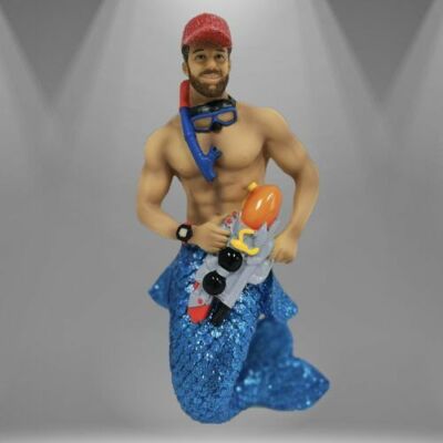 December Diamonds mermaid merman ornament 2021 Watersports in stock | eBay