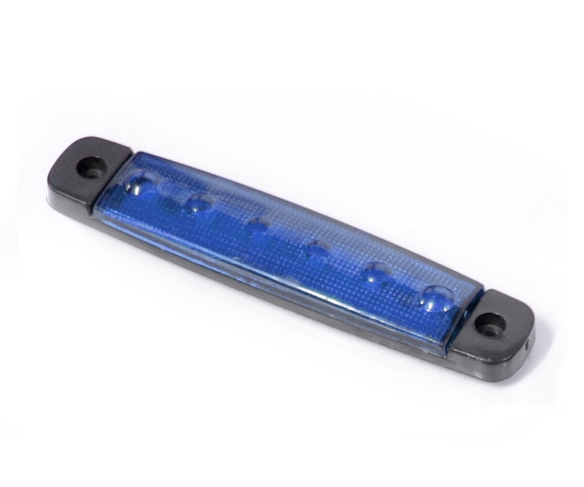 1x Blue 6 LED Side Marker Indicator Lights Lamps 24V For Scania Daf Man ...