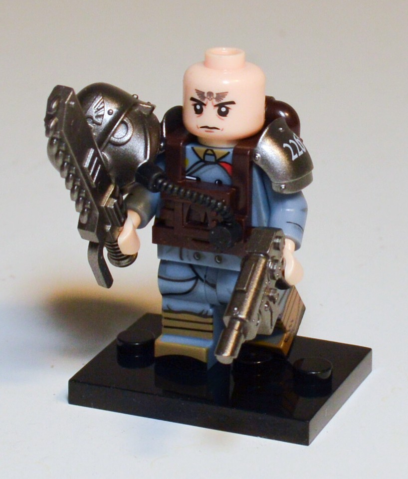 Custom LEGO Warhammer 40k Imperial Guard Death Korps Brick Mini Figures ...