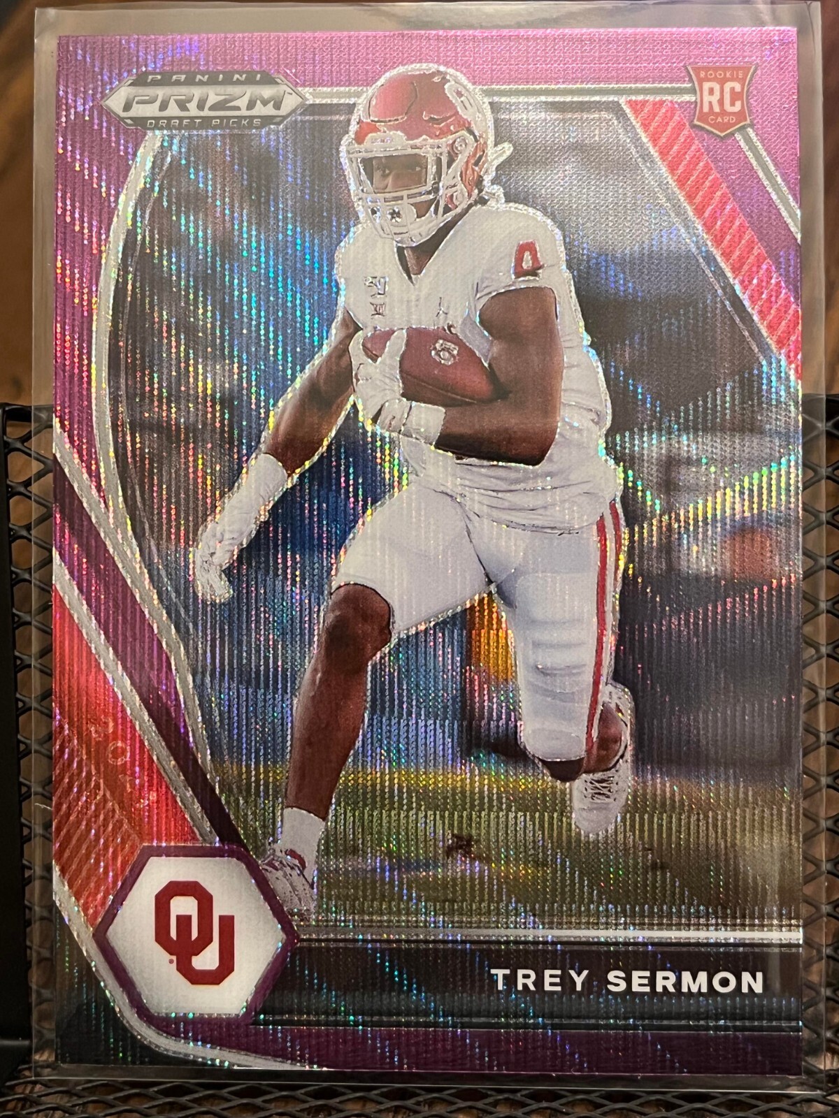TREY SERMON 2021 PANINI PRIZM DRAFT PICKS #123 OKLAHOMA ROOKIE PURPLE ...