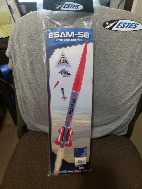 Estes #0661 Esam-58 Flying Model Rocket Built Never Flown Uses 18mm ...