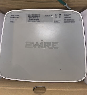 AT&T 2WIRE 2701HG-B High Speed Internet DSL Wireless Gateway Modem ...