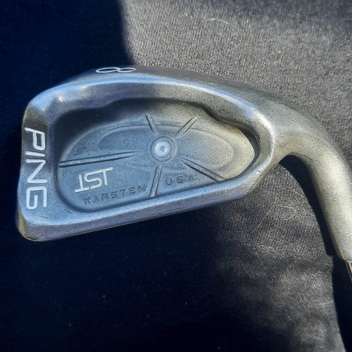 Ping ISI Stainless White Dot Single 8 Iron RH Cushin Steel Shaft Lamkin Grip | eBay