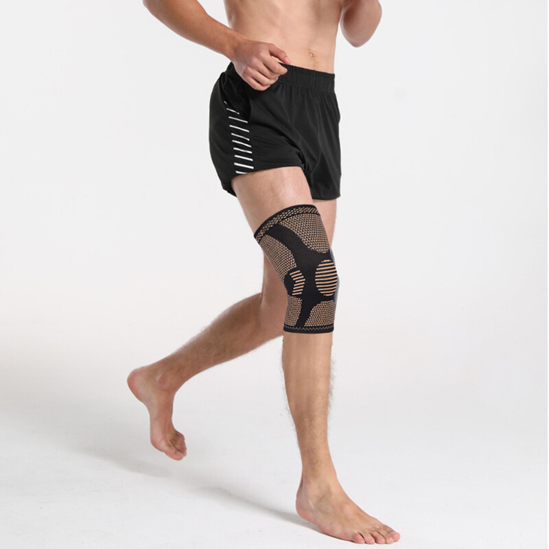 Knee Support Copper Infused Leg Brace Magnetic Compression Sleeve Joint ...