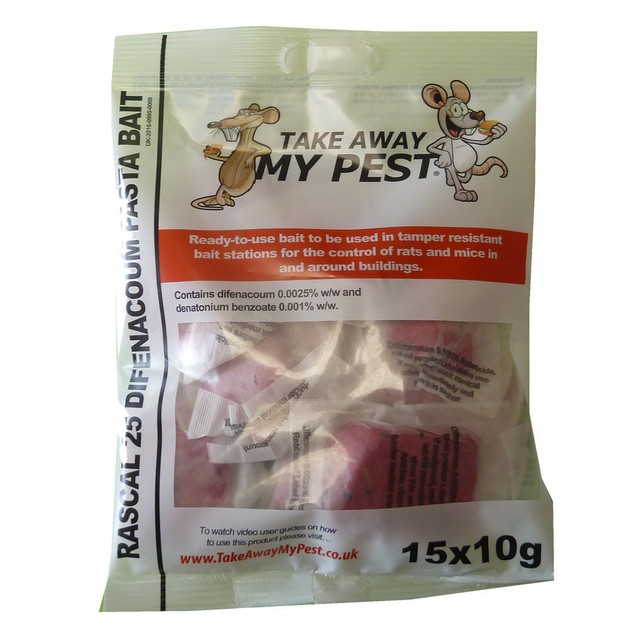 90 X Rat Poison Sachets Bait Killer Also for Mice Mouse (pasta 6 ...