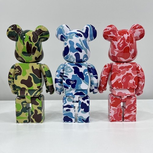 Camouflage 3Colors BAPE Shark 400%Bearbrick Action Figure Home Deco Art ...