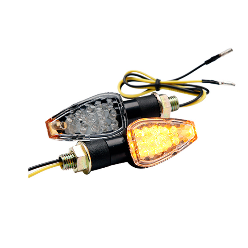 2x Led Turn Signal Dual Sport Motorcycle Dirt Bike Supermoto Amber ...