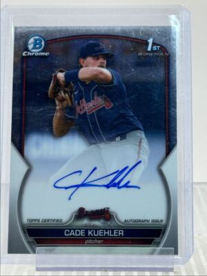 CADE KUEHLER 2023 BOWMAN CHROME DRAFT 1ST BASEBALL AUTOGRAPH AUTO Q2524 ...