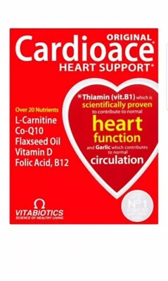 Vitabiotics Cardioace Original x 30 Tablets Heart Function &Circulation ...