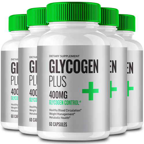 (5 Pack) Glycogen Plus Capsules for Healthy Blood Support Supplement ...